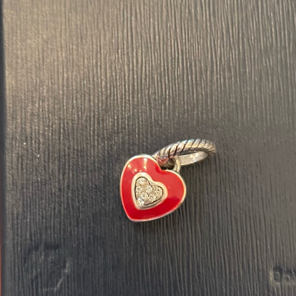 Brighton | Jewelry | Brighton Heart Charm Enamel And Silver Plate ...